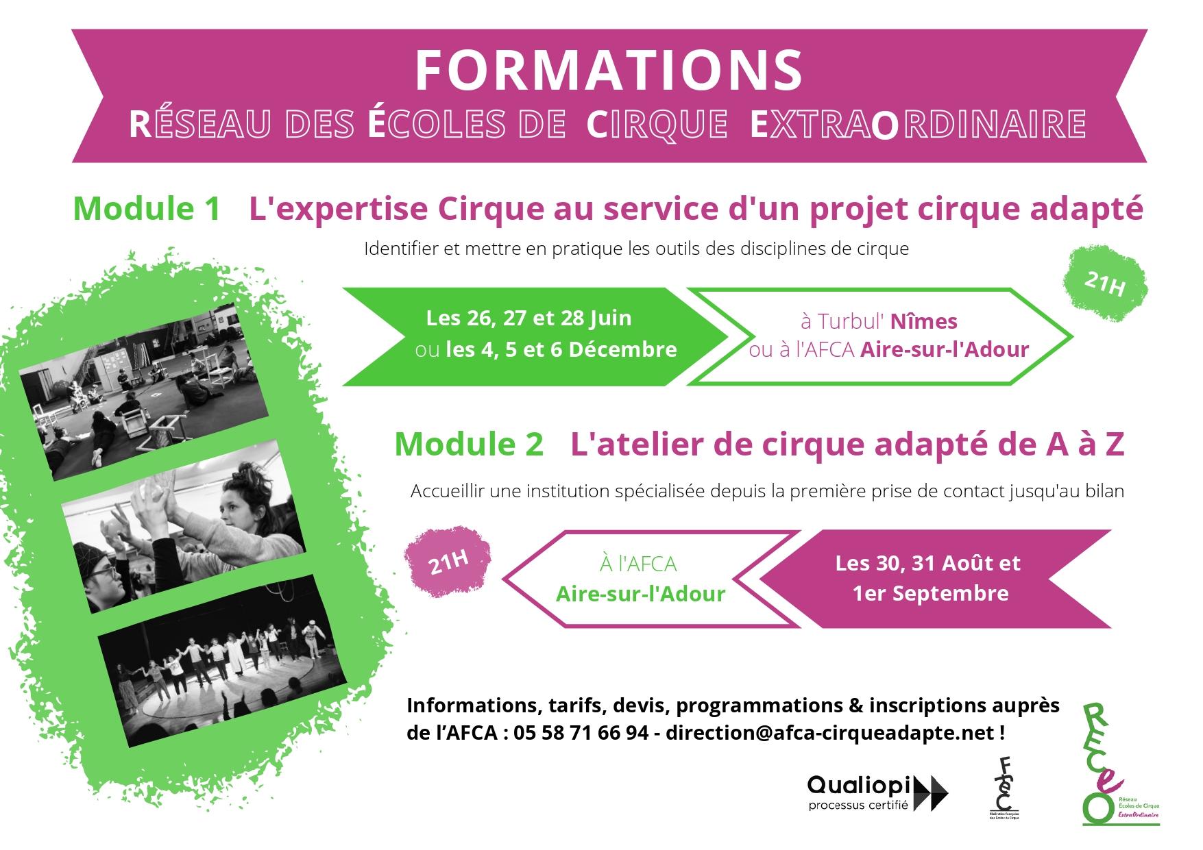 Formation Cirque Adapté - RECEO - FFEC